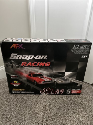 Snap On Racing Slot Car Set With Mega G 1:64 Camaro Mustang New Sealed ...