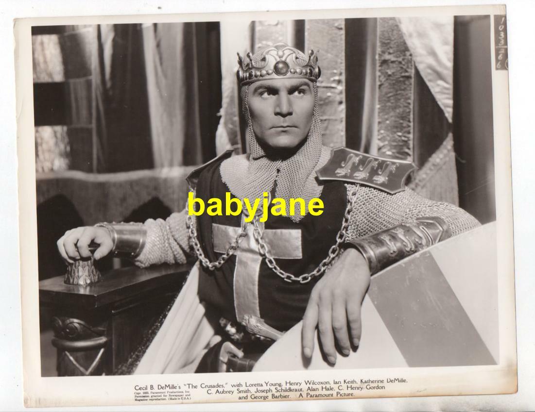 HENRY WILCOXON ORIGINAL 8X10 PHOTO CECIL B. DEMILLE'S 1935 THE CRUSADES ...