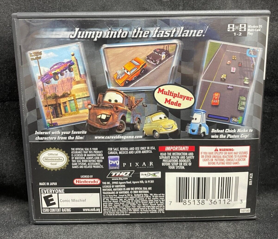Cars (Nintendo DS) Complete Tested | eBay