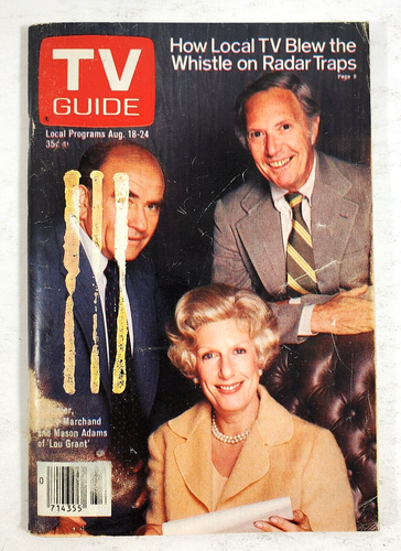 1979 TV Guide Aug 18-24 Lou Grant Ed Asner Nancy Marchand Danny De Vito ...