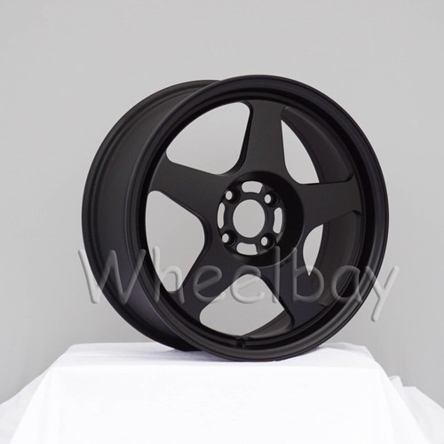 4 ROTA SLIPSTREAM WHEELS 17X7.5 4x100 +45 67.1 SATIN BLACK 18LBS . | eBay