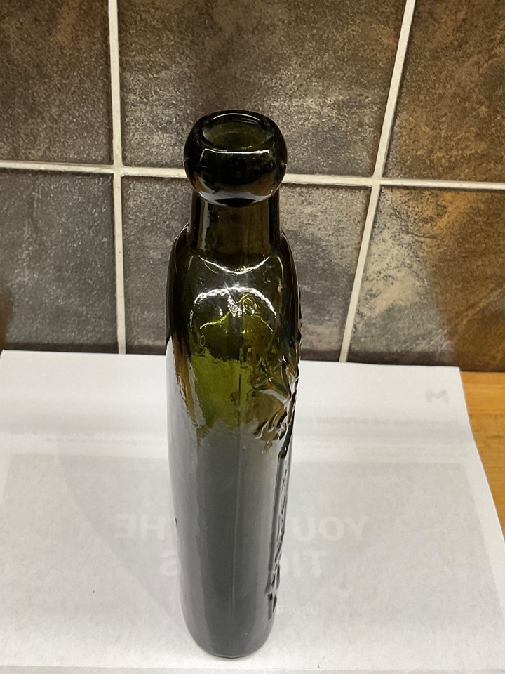 warners safe cure half pint green heavily embossed small size | eBay UK