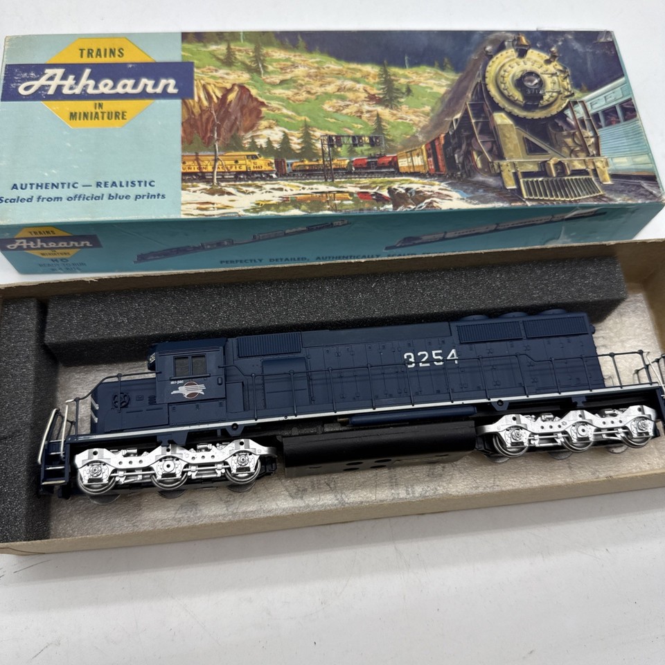Athearn SD-40 MOPAC Power Locomotive #3254 HO Scale Blue Box Train ...