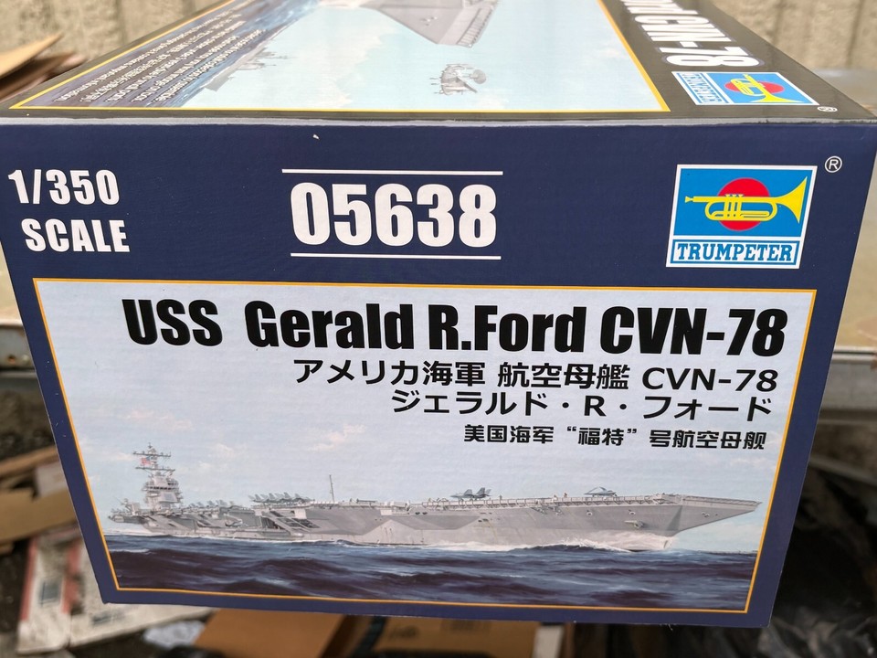 TRUMPETER # 05638 1/350 SCALE USS GERALD FORD CVN-78 MODEL KIT | eBay