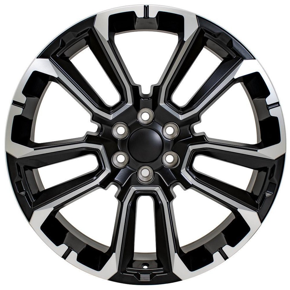 24 inch Satin Black Milled 95475 Rim Fits Escalade GMC Sierra Yukon | eBay