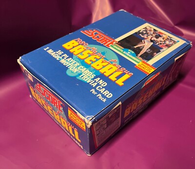 1989 Score Baseball Cards Wax Box 36 Unopened Packs Possible Clemens ...