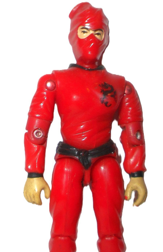 Gi Joe 1987 JINX v1 vintage red ninja snake eyes apprentice gijoe g i ...