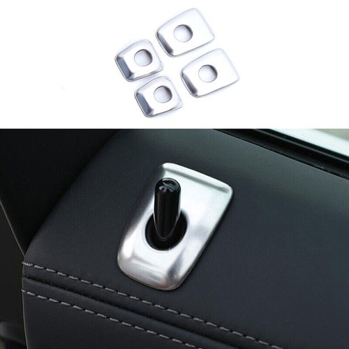 Silver Titanium Inner Door Lock Down Bolt Ring Trim Fit For BMW X7 G07 ...