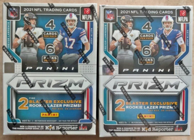 2021 Panini Prizm NFL Football - LOT OF 2 - Blaster Box - Lazer Prizms ...