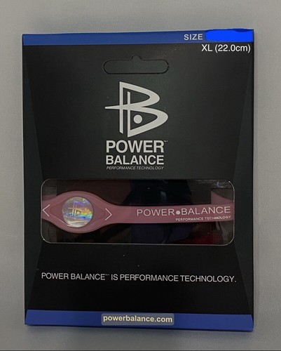 Power Balance Band - Lt Pink with White words - Size XLarge | eBay