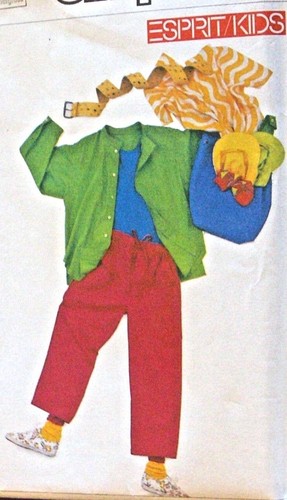 Simplicity 7294 Pattern Shirt Pants Top Casual School Girls Size M 8-10 ...