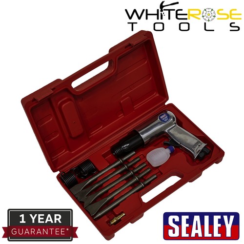 Sealey Air Hammer with Chisels Long Stroke Air Tool Workshop Garage ...