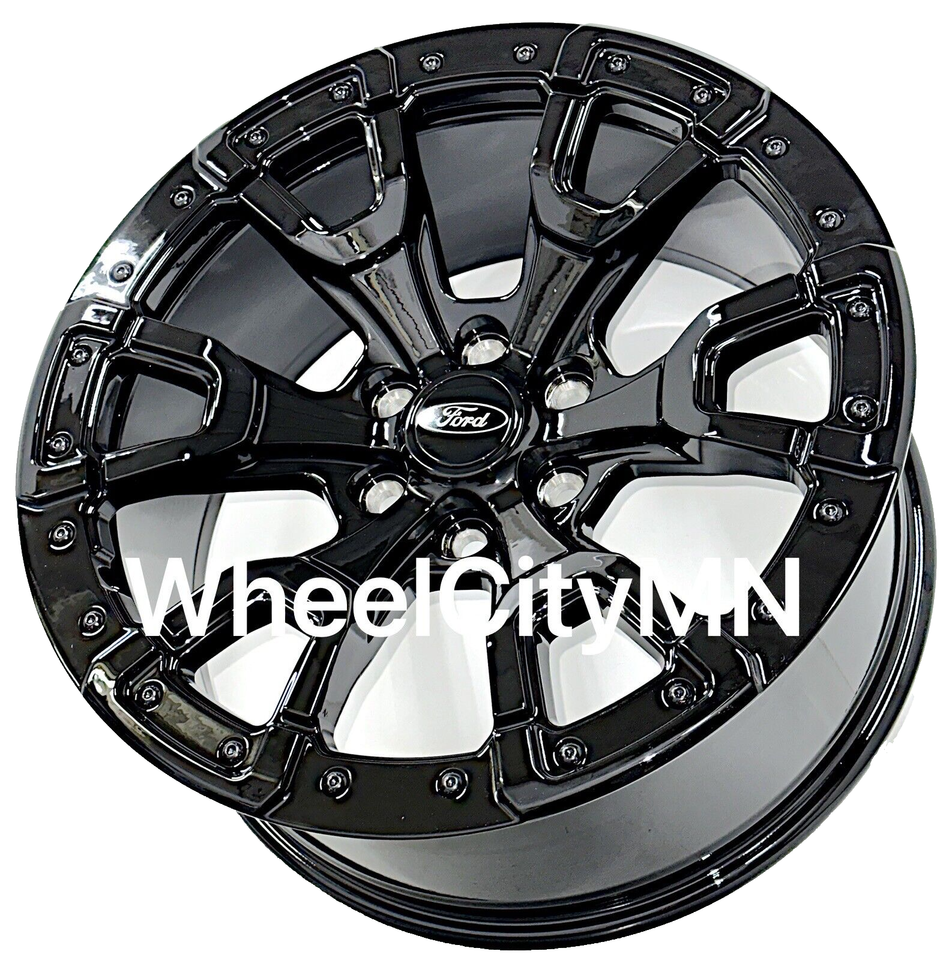 20" gloss Black OE Raptor replica wheels fits Ford F150 2004 2025 6x135 ...