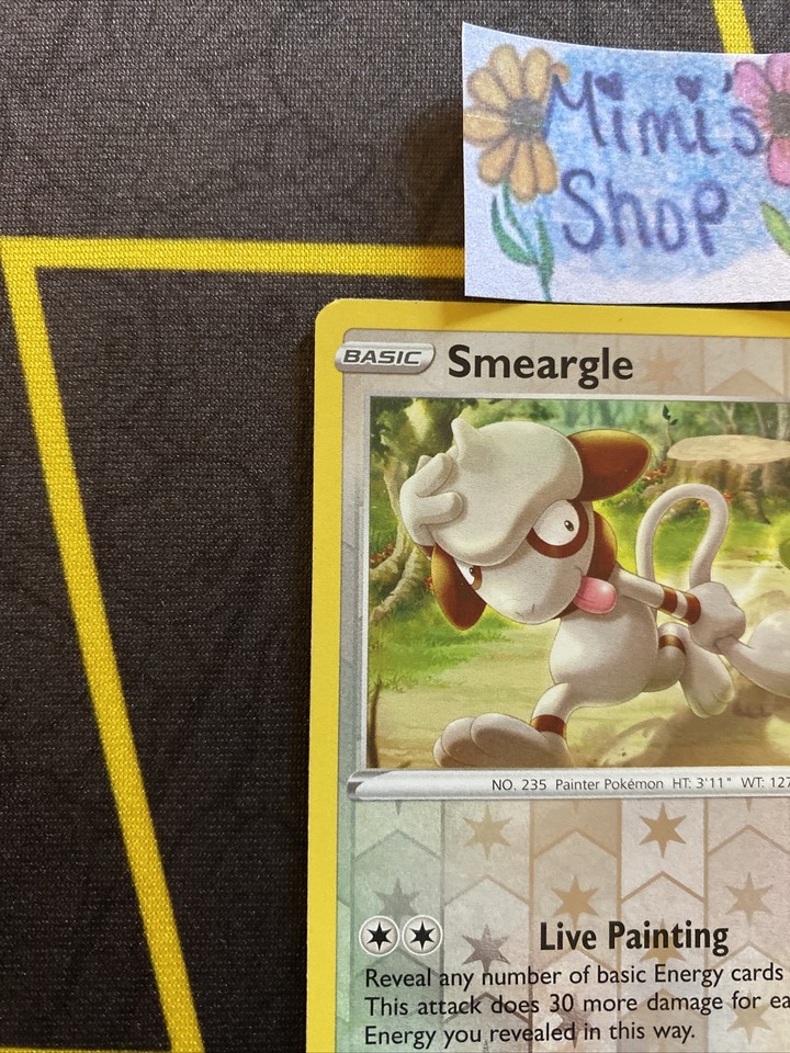 Smeargle 128/203 Reverse Holo Rare Evolving Skies Pokemon TCG Card NM ...