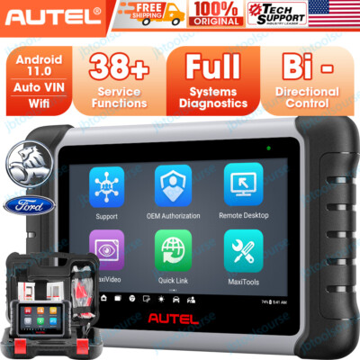 Autel MaxiCOM MK808 S Bidirectional Car Diagnostic Tool OBD2 Scanner K ...