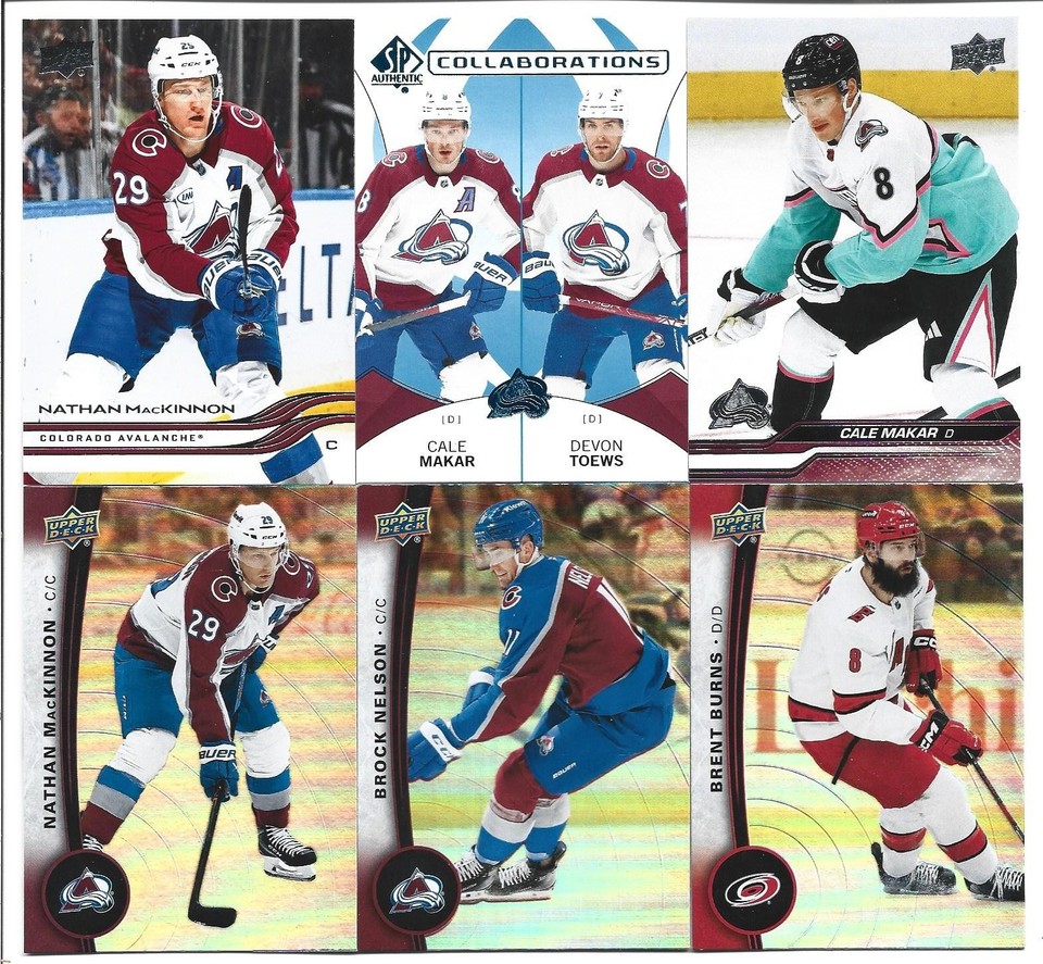 Colorado Avalanche 14 Card Lot Nathan MacKinnon Sam Malinski Young Guns ...