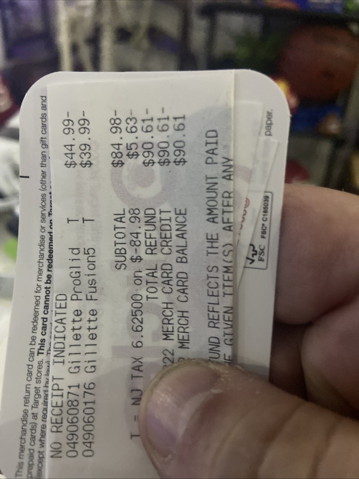 Target Merchandise Credit Gift Card In Store Use $90.61 Sell For $81.99 ...