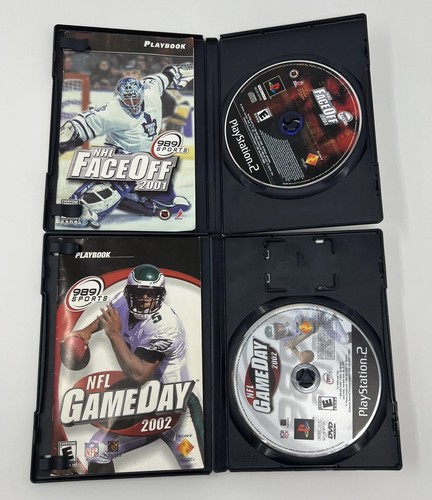 PlayStation 2 NFL Game Day NHL Face Off MVP Baseball Winning Eleven ...
