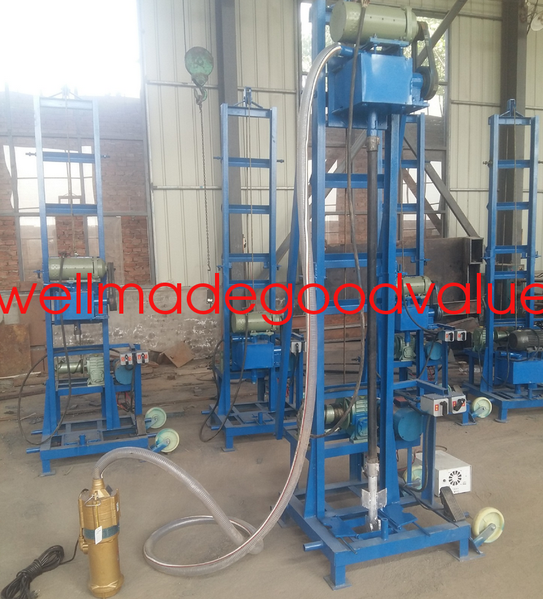 New 4000w 80m Mini Portable Electric Foldable Deep Water Well Drilling ...