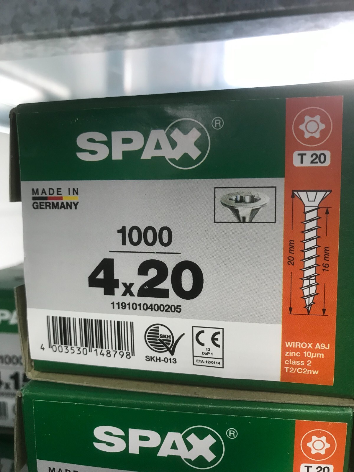 SPAX ®Wirox verz. Original ABC T-Star Plus Senkkopf, Torx ...