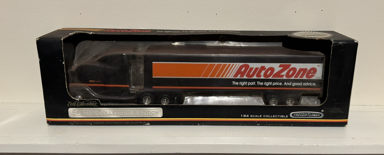 1/64 ERTL Collectors Edition AUTOZONE FREIGHTLINER C120 Die Cast MIB | eBay
