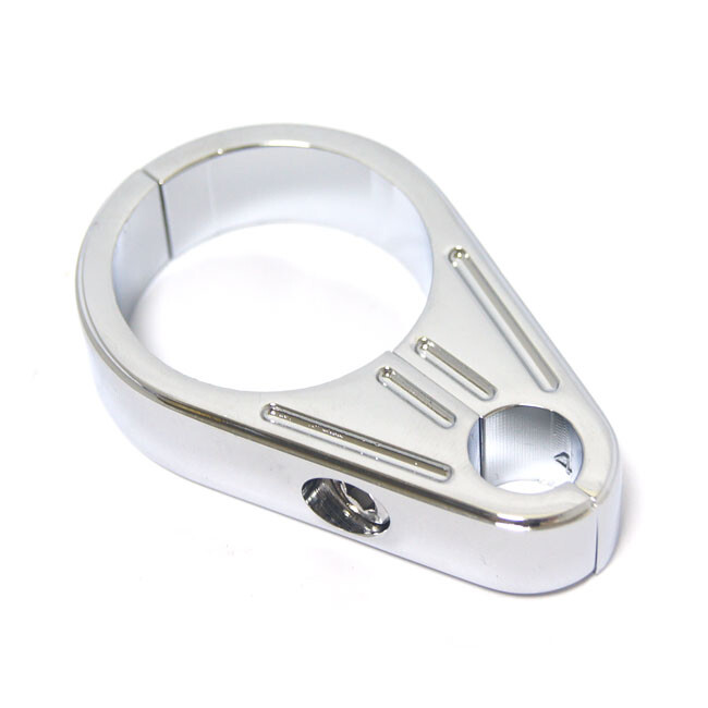 MCS MOTORCYCLE CLUTCH CABLE CLAMPS, SLOTTED FITS 1 1/4" FRAME TUBES ...