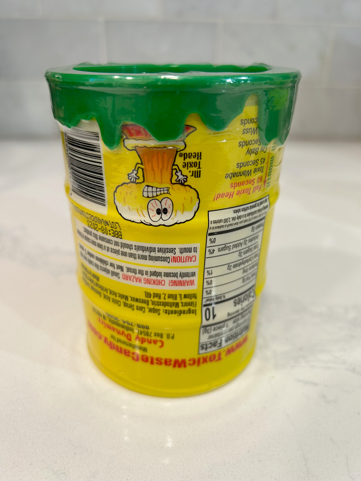 Factory Defect TOXIC WASTE Upside Down Label Rare Unopened Candy | eBay