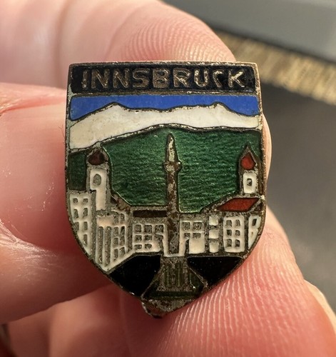 Vintage Innsbruck Austria Souvenir Pin Silver Tone Enamel Tourist | eBay