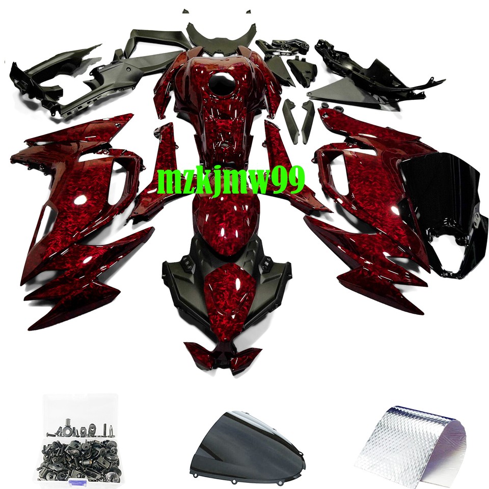 Fairing Kit Injection Molded Bodywork + Bolts For Kawasaki Ninja 650 ...