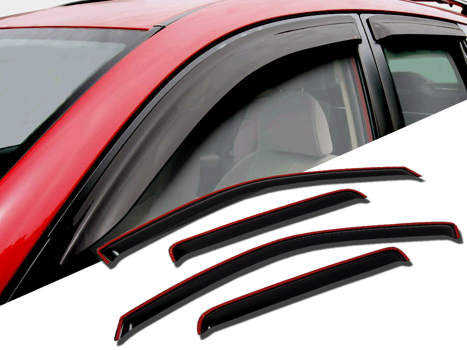 4pcs JDM In-Channel Rain Guard Deflector For Mercedes-Benz E350 E63 ...