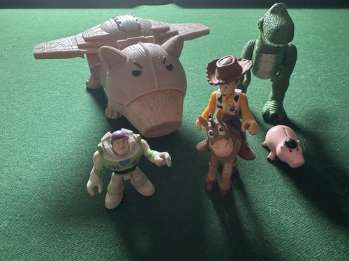 Imaginext Toy Story Lot Buzz Lightyear Woody Rex And Ham spaceship ...