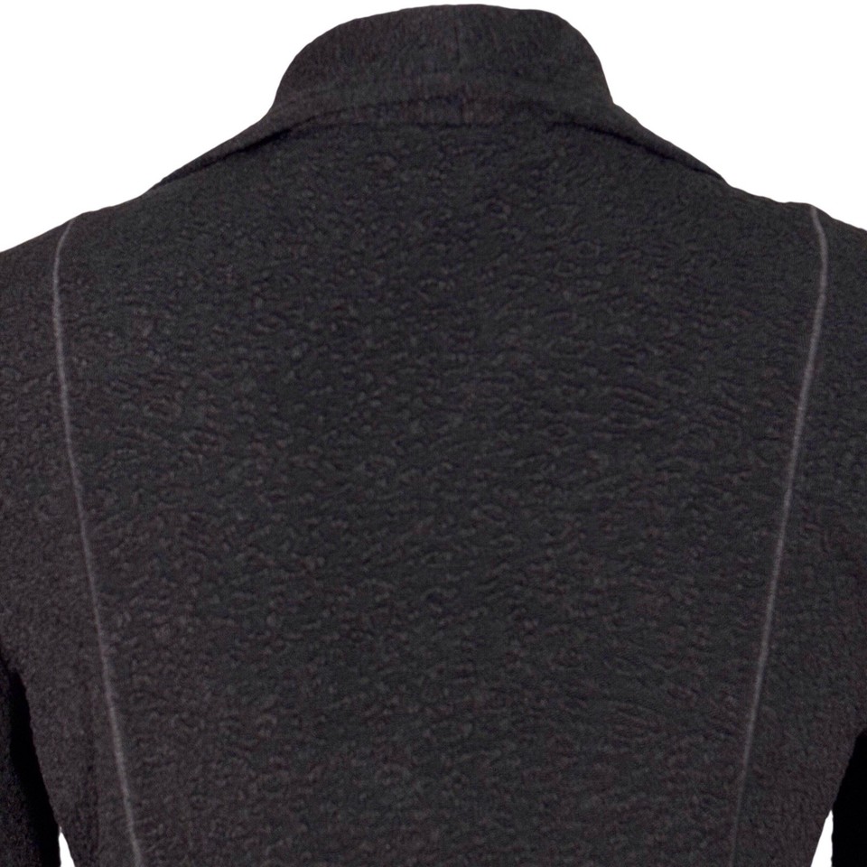 Eva Varro Barcelona Open Jacket Zippers Size Small Black Textured ...