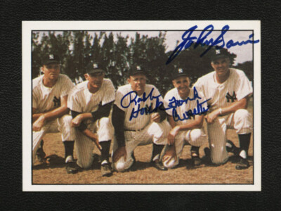 1981 TCMA 1961 NEW YORK YANKEES AUTOGRAPHED RALPH HOUK FRANK CROSETTI ...