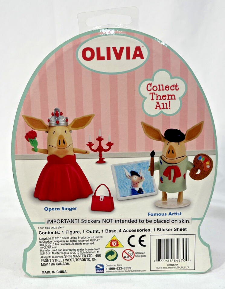 Olivia the Pig Poseable Action Figure Lemonade Stand Piglet Doll ...