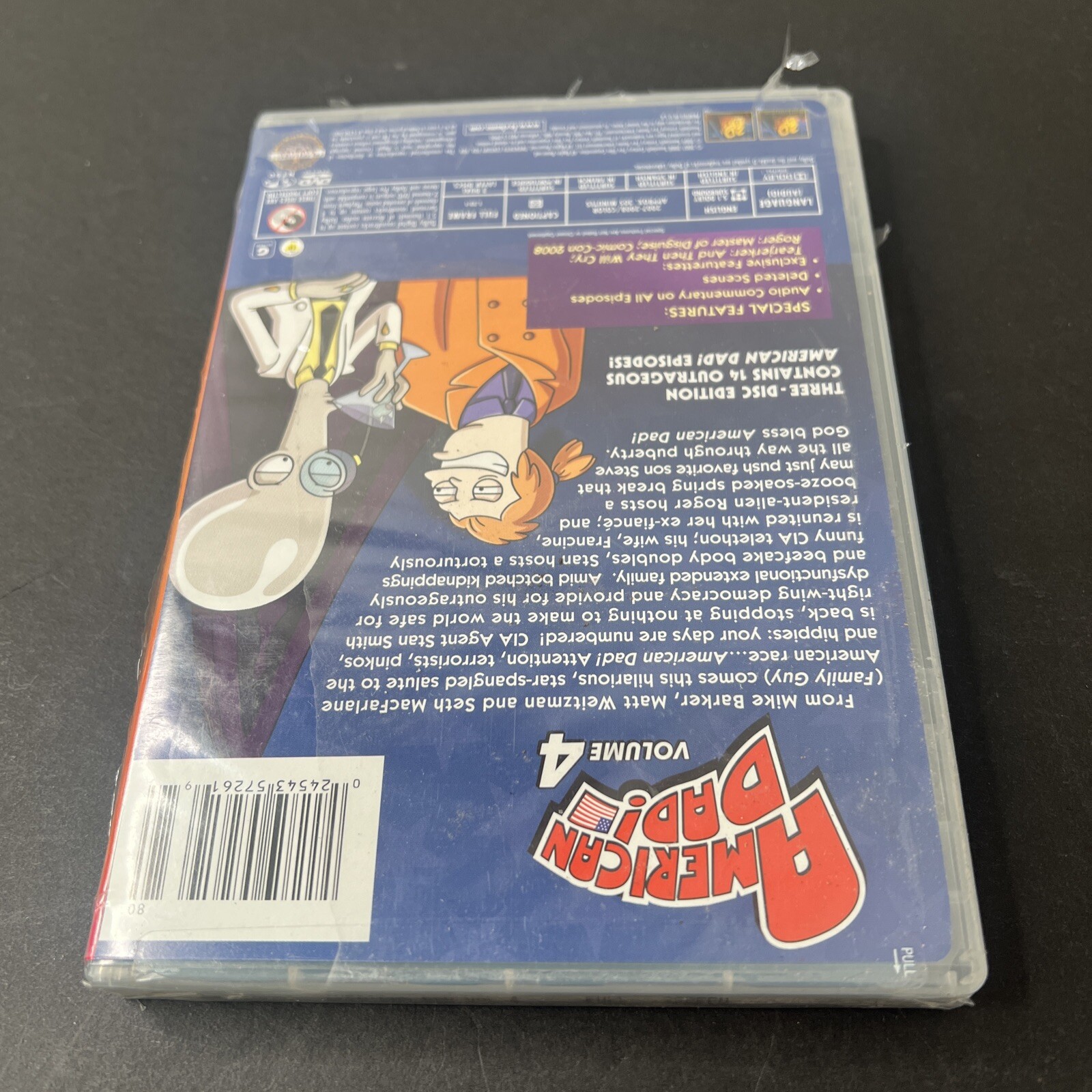 American Dad - Volume 4 (DVD, 2009, 3-Disc Set, Checkpoint Sensormatic ...