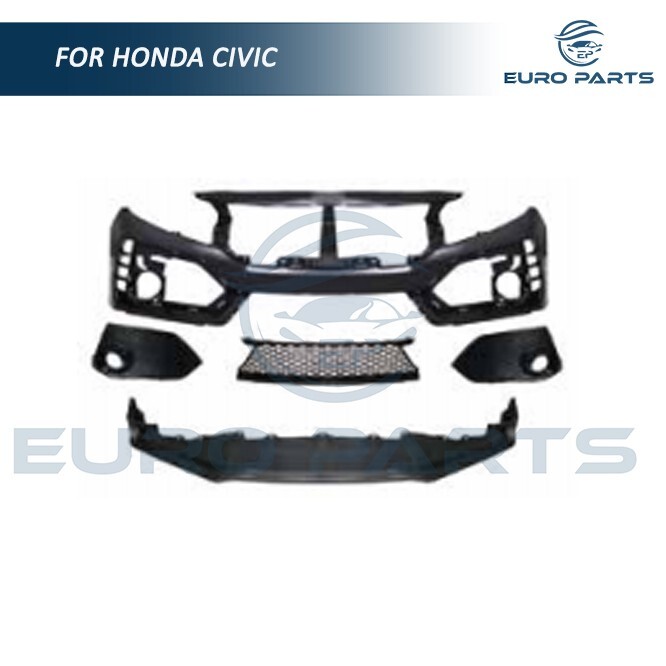 For 2019-2021 Honda Civic FC1 Upgrade To Type R Style Front Bumper Kit ...