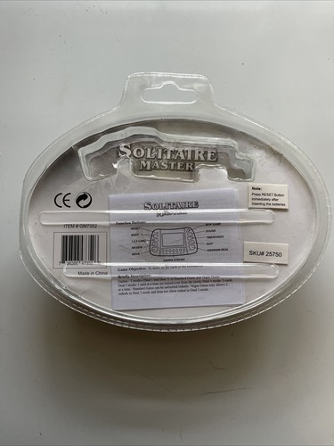 Solitaire Master Electronic Handheld Game Vegas Style Gm7352 for sale ...