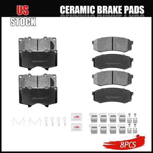 Front & Rear Ceramic Brake Pads Set for 4Runner FJ Cruiser Sequoia ...