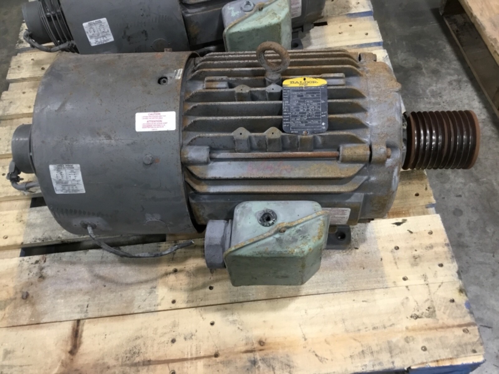 Baldor 09E907W772G1 Electric Motor 3 Phase 230/460V 1765 RPM 20 HP ...