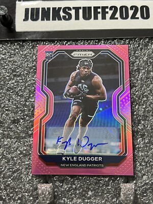 2020 Prizm Kyle Dugger Pink Prizm Autograph Rookie Auto RC #368 NE ...