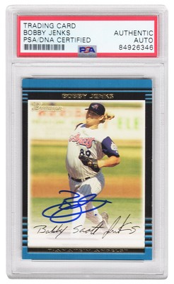 Bobby Jenks Signed 2002 Bowman Rookie Baseball Card #400 - (PSA ...