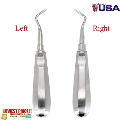 1Pair Dental Elevator Root Tips Tooth Instruments Extraction Picker ...