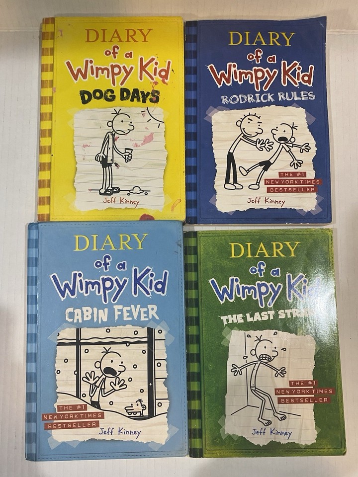 The Deep End Diary of A Wimpy Kid Book Jeff Kinney. (4 Books) Very Good ...