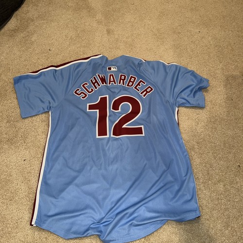 NWT Nike Philadelphia Phillies Powder Blue Kyle Schwarber Jersey Size ...