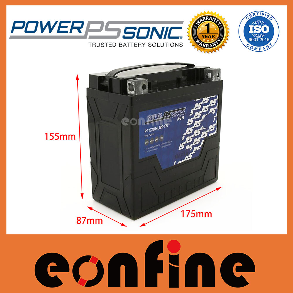Power Sonic AGM Battery 12V Fit Yamaha 1854cc Star Venture XV1900 2018 ...