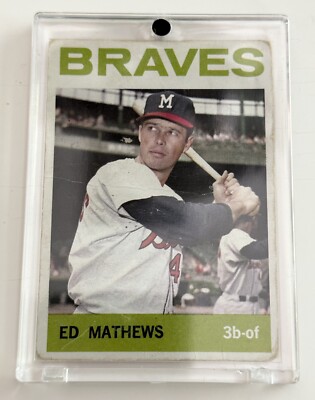 1964 Topps # 35 Ed Mathews Milwaukee Braves Baseball Card | eBay