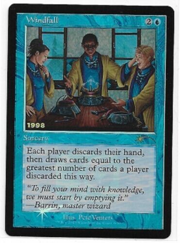 MTG magic cards English Windfall - 30th anniversary retro Foil | eBay