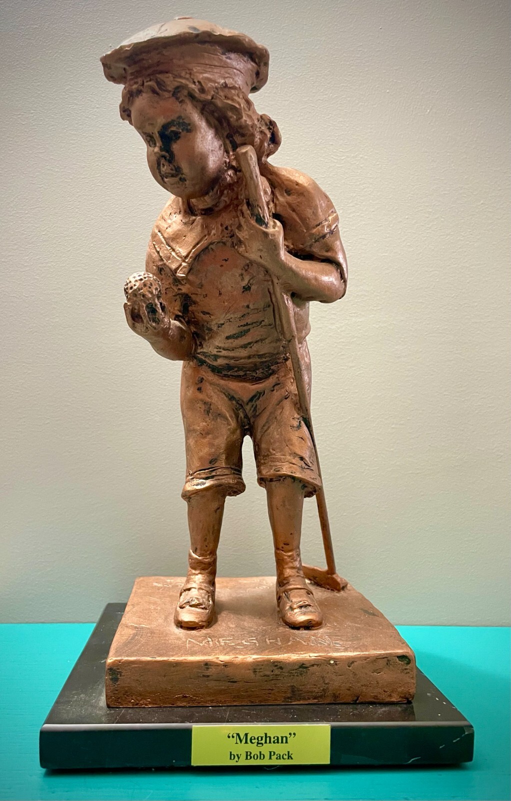 Bob Pack Meghan PGA Tour Shell Houston Open Ball Putter Golf Club LPGA Statue | eBay