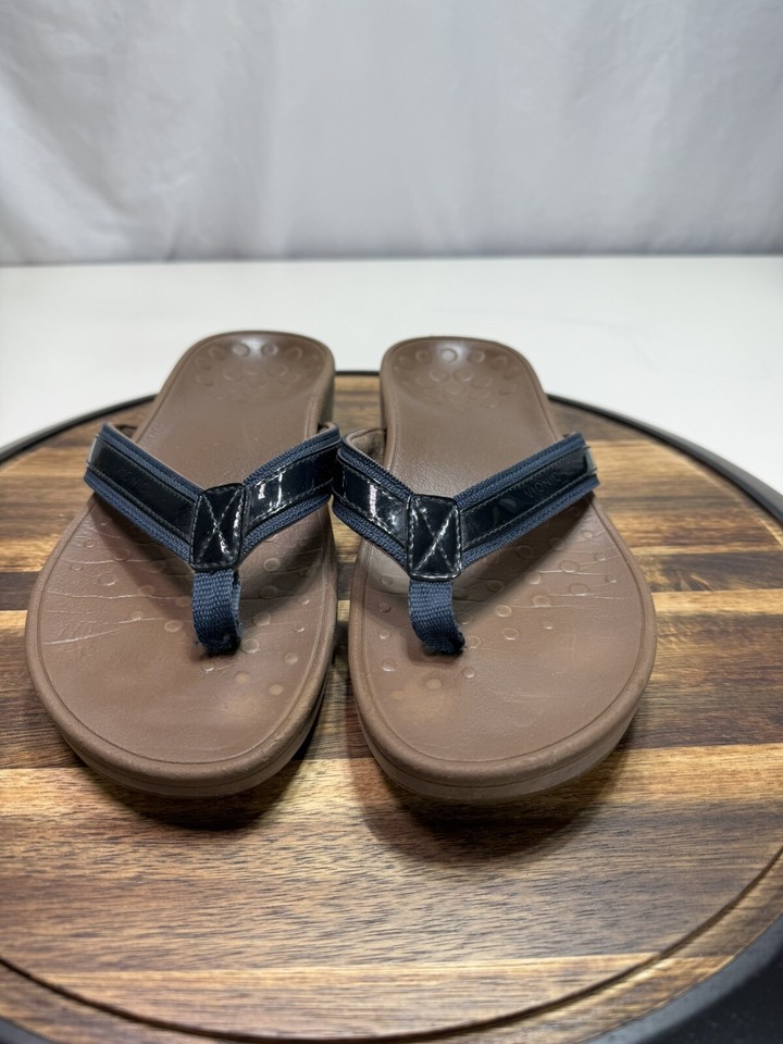 Vionic Women's Size 9 Sandals Navy High Tide Platform Open Toe Slide On ...