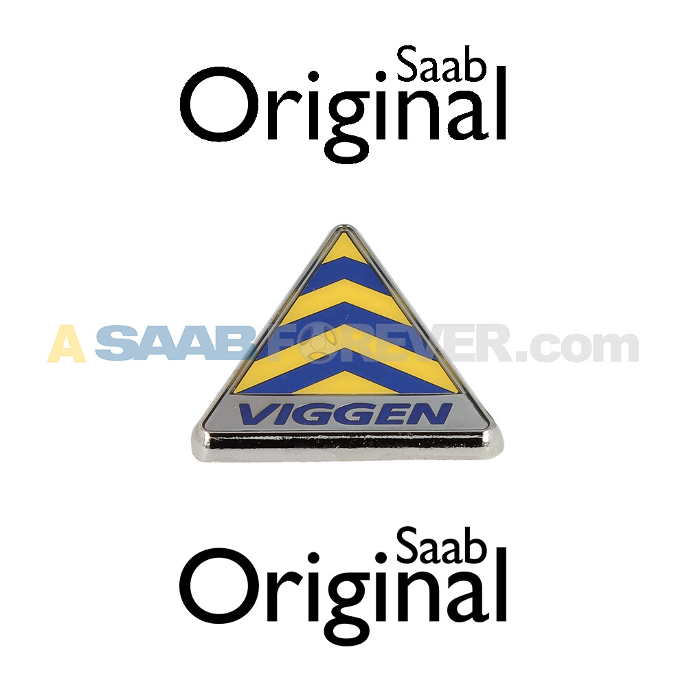 SAAB 9-3 VIGGEN EMBLEM BADGE FENDER DELTA NEW GENUINE OEM REPRODUCTION ...